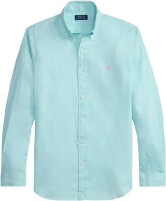 Polo Ralph Lauren Homme, Chemises, Bleu, Taille: 2XL Long Sleeve Sport Shirt