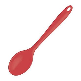 Vogue KitchenCraft Colourworks Silicone Cooking Spoon, 27 cm - Red