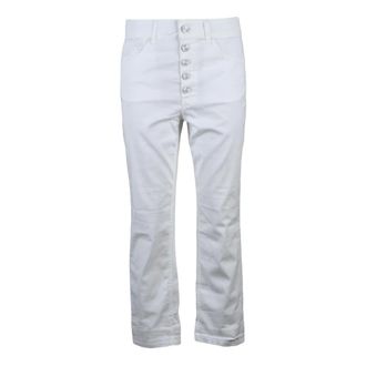 Dondup Femme, Jeans, Blanc, Taille: W27 Koons Cropped Pantalons