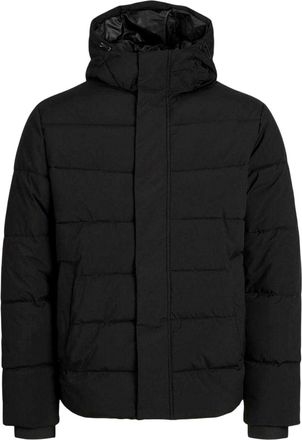 Jack & Jones Jack And Jones - Steppjacke f&uuml;r Herren, mit Kapuze, gerippt (Schwarz)