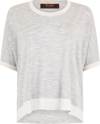 Moorer Femme, Pulls, Gris, Taille: 40 FR Aria T-shirt