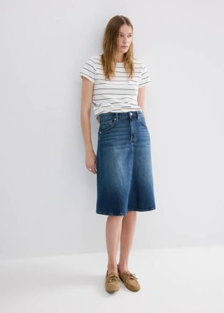 Mango Gestreiftes Baumwoll-Shirt cremewei&szlig; - Damen - XXS - MANGO