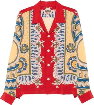 Bode Homme, Chemises, Multicolore, Taille: M Bricolage LS Shirt