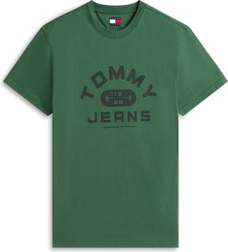 Tommy Hilfiger T-Shirt mit Label-Print auf der Vorderseite aus Baumwolle in