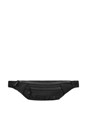 Plein Sport sac banane &agrave; plaque logo - Noir