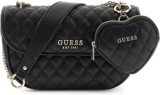 Guess Femme, Sacs, Noir, Taille: ONE Size Atabey Quilted Convertible Crossbody
