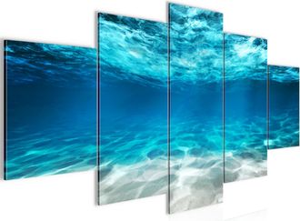 Runa Art Bilder Meer 200 x 100 cm 5 Teilig XXL Wanddekoration Design Blau 052751a