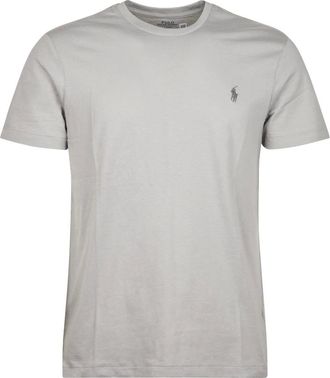 Polo Ralph Lauren Homme, Tops, Gris, Taille: XL T-Shirt &agrave; Col Rond