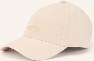 HUGO BOSS Leinen-Cap Zed beige