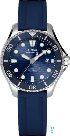 Timex Uhren - Quarz-Analoguhr Deep Water Meridian 200 - Gr. unisize - in Blau - für Damen