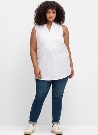 Sheego Blusentop Blusentop &Auml;rmellos