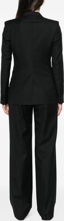 Tagliatore Double-Breasted Wool Blazer - Black