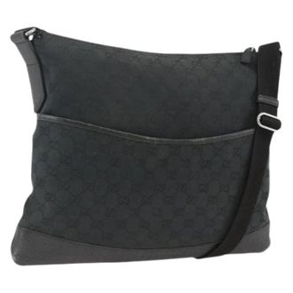 Gucci Pre-owned Vintage Canvas Schultertasche - - Pre-owned - Damen - Schwarzk - ONE SIZE