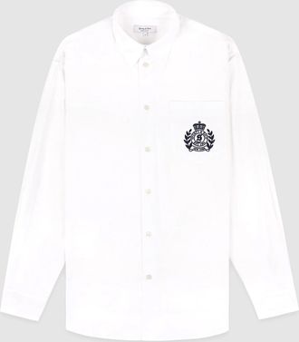 Sporty & Rich Chemise Ny Crest Oversized White