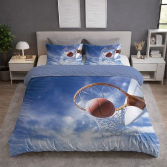 Generic Bettw&auml;sche 200 x 200 cm - Bettbezug Angenehm Leicht Atmungsaktiv - Modedrucke Mikrofaser 3teilig Set mit Kissenbez&uuml;ge 80x80 cm Minimalistisch Sport Ba