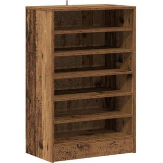 vidaXL Vidaxl - Armoire &agrave; chaussures vieux bois 60x35x92 cm bois ding&eacute;nierie