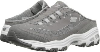 Skechers Sport DLites Schlupfschuhe für Damen, Grau (Grau/Weiß), 37.5 EU