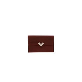 Herm&egrave;s Pre-owned Toile pochettes-minaudieres - Femme - Pre-owned - Rouge - Taille: ONE Size