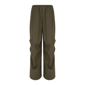 Alexander Wang Femme, Pantalons, Vert, Taille: 38 FR Pantalon &Eacute;lastique Logo Taille Mi-Haute