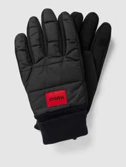 HUGO BOSS Handschuhe mit Label-Patch Modell Jakota