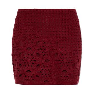 Frame Denim Der Postcard Rock - - Skirts - Damen - Rot - XS