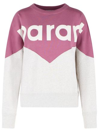 Isabel Marant Sweat-shirt en coton Houston avec logo Millyny Mauve Mist