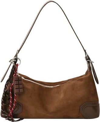 Generic Kexpery Sac &agrave; main en su&eacute;dine synth&eacute;tique de marque Faux Suede pour femme l&eacute;ger et &eacute;l&eacute;gant pour le travail les quotidiennes