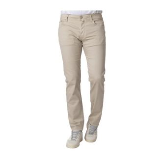 Jacob Cohen Beige Baumwoll Slim Fit Jeans Bard - - Trousers - Herren - Beige - W29