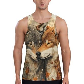 Generic D&eacute;bardeur respirant &agrave; s&eacute;chage rapide sans manches pour homme pour entra&icirc;nement &agrave; la plage S &agrave; 4XL, Wolf 14, 3XL