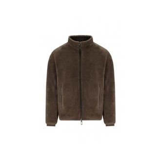 Emporio Armani Wendejacke mit Rei&szlig;verschluss - - Sweatshirts & Hoodies - Herren - Braun - XL