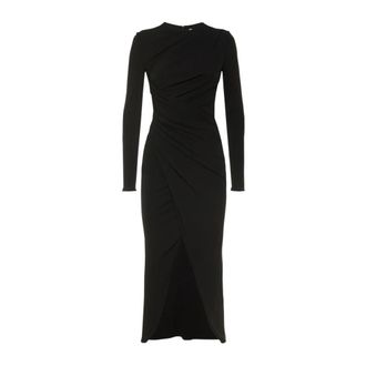 Michael Kors Stretch Matte Jersey Ruched Dress - - Dresses - Damen - Schwarzk - 3XS