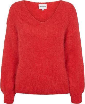 Americandreams Americandreams, Femme, Pulls, Rouge, Taille: 44 FR Milana LS Alpaca Pullover