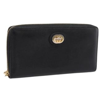 Gucci Portefeuille Vintage Pre-owned - Femme - Pre-owned - Noir - Taille: ONE Size