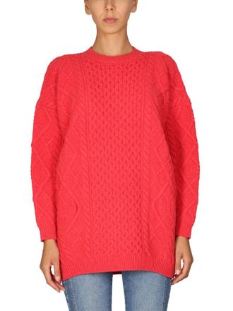 Stella McCartney Virgin Wool Crew Neck Sweater - Red