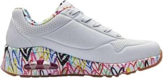 Skechers Uno Loving Love Sneaker f&uuml;r Damen (Wei&szlig;/Bunt)