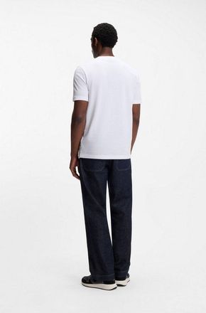 BOSS T-Shirt Tiburt mit Jacquard-Struktur, regular fit