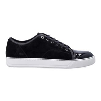 Lanvin Dbb1 Wildleder- und Lackleder-Sneaker - - Shoes - Herren - Schwarzk - 45 EU