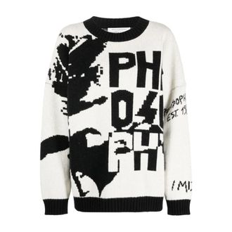 Philosophy di Lorenzo Serafini Damen, Strickwaren, Wei&szlig;, XSGr&ouml;&szlig;e