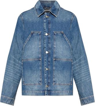 AllSaints Homme, Vestes, Bleu, Taille: 2XL Denim Vestes