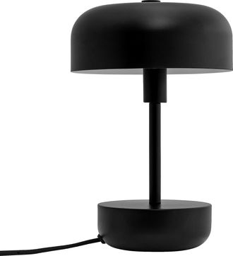 Dyberg Larsen Haipot Tischlampe Schwarz | Schreibtischlampe 17cm in Dänischen Design | Tischleuchte im retro und modernem Ausdruck | Leselampe für den Innen | Lampe