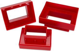 St&auml;dter Ausstecher Rechteck Set, 3-teilig (glatt)
