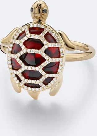 Yvonne L&eacute;on Yvonne L&eacute;on Ring Tortue aus 9kt Gelbgold mit Diamanten