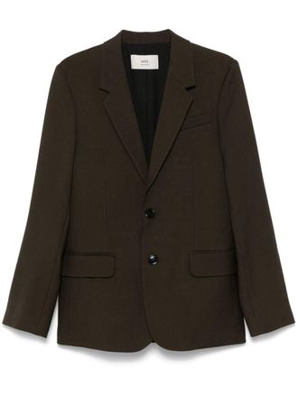Ami blazer en laine vierge - Marron