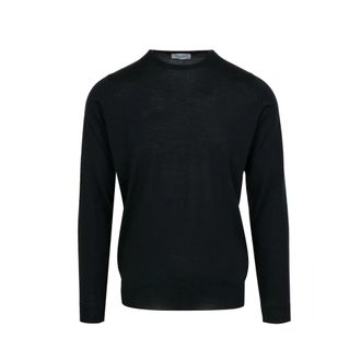 John Smedley Lundy Jumper - - Knitwear - Herren - Schwarzk - XL