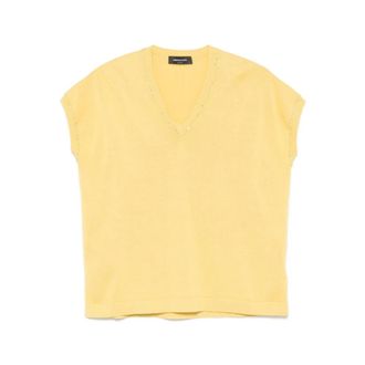 Fabiana Filippi V-Ausschnitt Strickware - - Knitwear - Damen - Gelb - XS