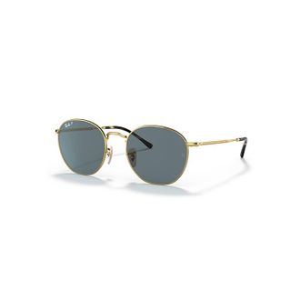 Ray-Ban Rob Sonnenbrillen Arista Gold Fassung Blau Glas Polarisiert 54-20