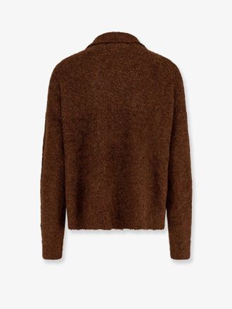 Woodbird Mens Loop Sweater Brown Recycled Polyester