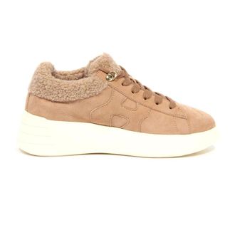 Hogan Wildleder Eco-Pelz Schuhe - - Shoes - Damen - Beige - 36 EU