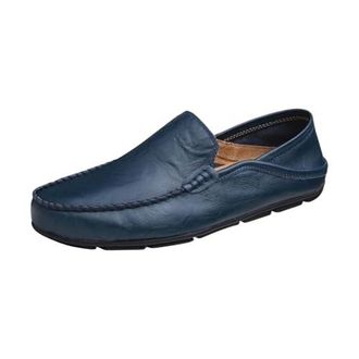 Generic Mocassins en cuir synth&eacute;tique pour homme, chaussures formelles et d&eacute;contract&eacute;es &agrave; enfiler - Mocassins l&eacute;gers au toucher - Chaussures habill&eacute;es &agrave; fond 