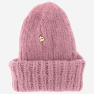 Myssyfarmi Womens Wool Beanie Hat Pink